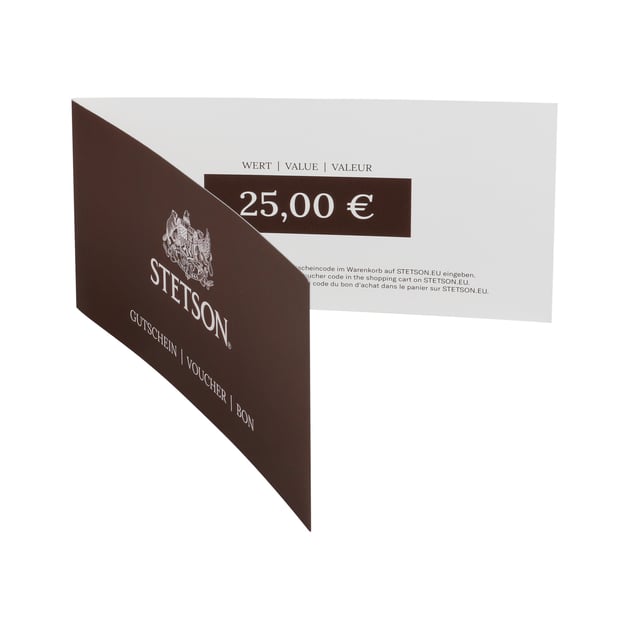 Stetson.eu Geschenkgutschein 25 € - 25,00