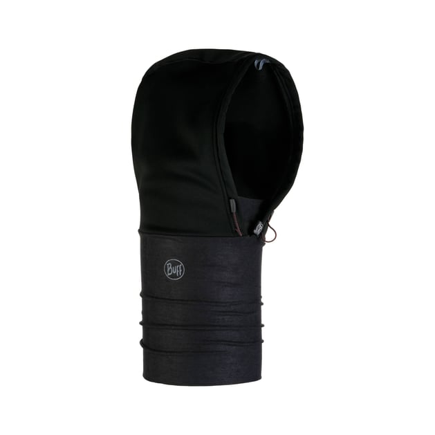 Windproof Solid Black Hoodie by BUFF - 45,95